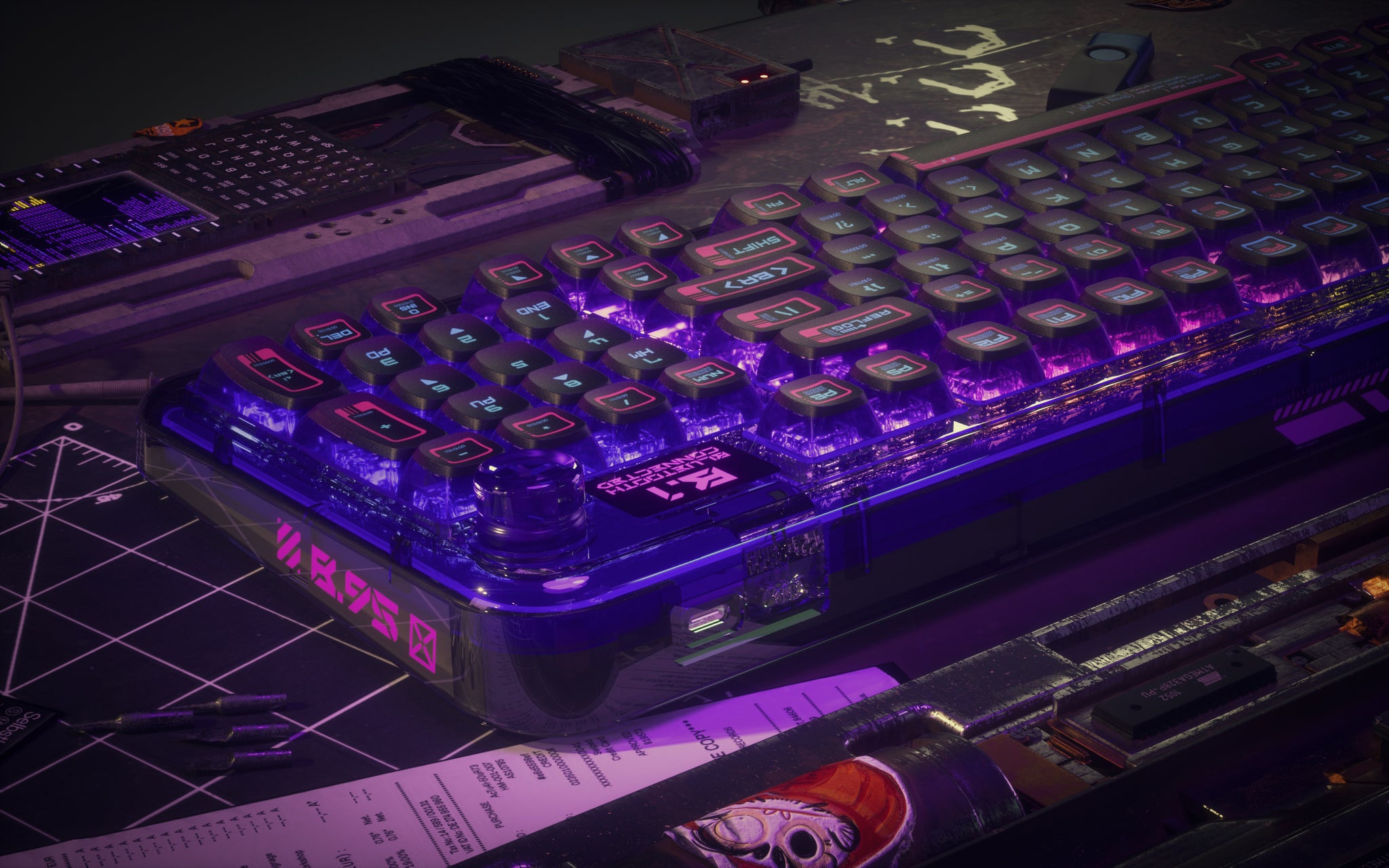 Piifox Cyber Keycaps