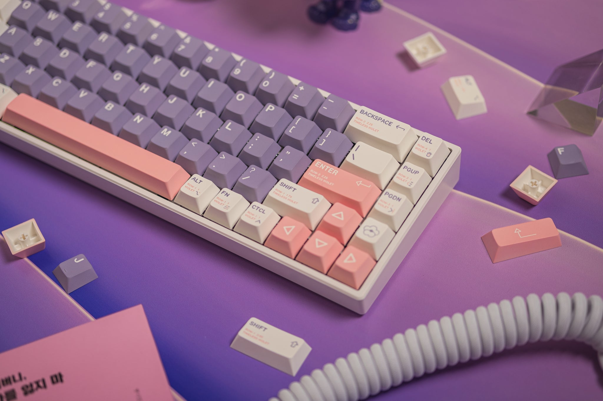 Keebmonkey Timeless Violet Cherry Profile Keycap Set