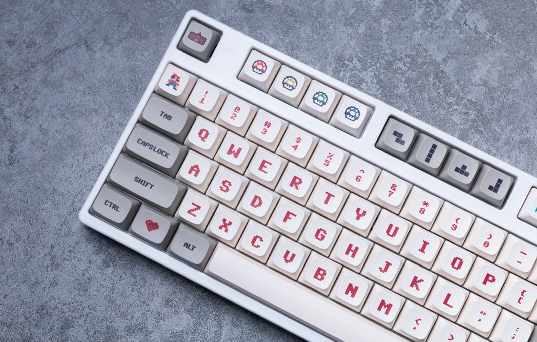 Retro FC 145 keycaps for Mechanical Keyboards
