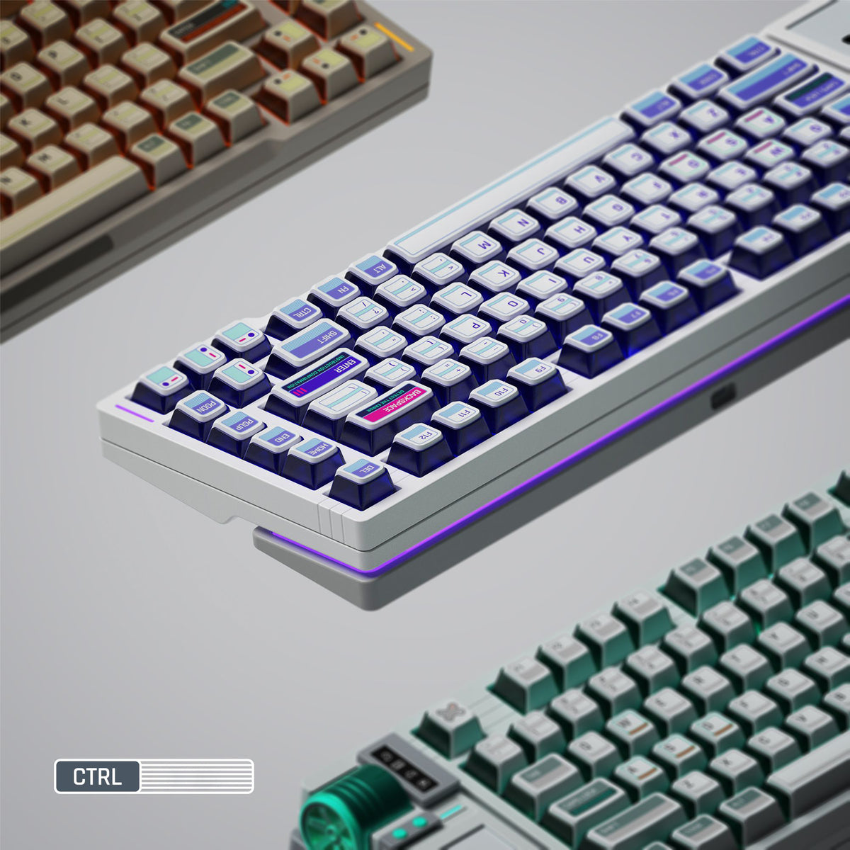Keytok CTRL Semi-Transparent Keycap Set